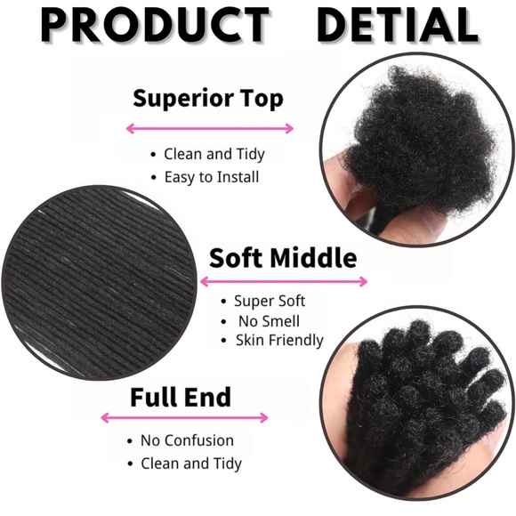 Hair | 16 Inch 1 Strands 06 Cm Width Loc Extensions 100 Real Human Hair ...